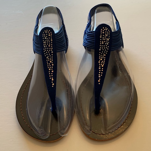Pierre Dumas | Shoes | New Pierre Dumas Royal Blue Sandals Micro Straps ...